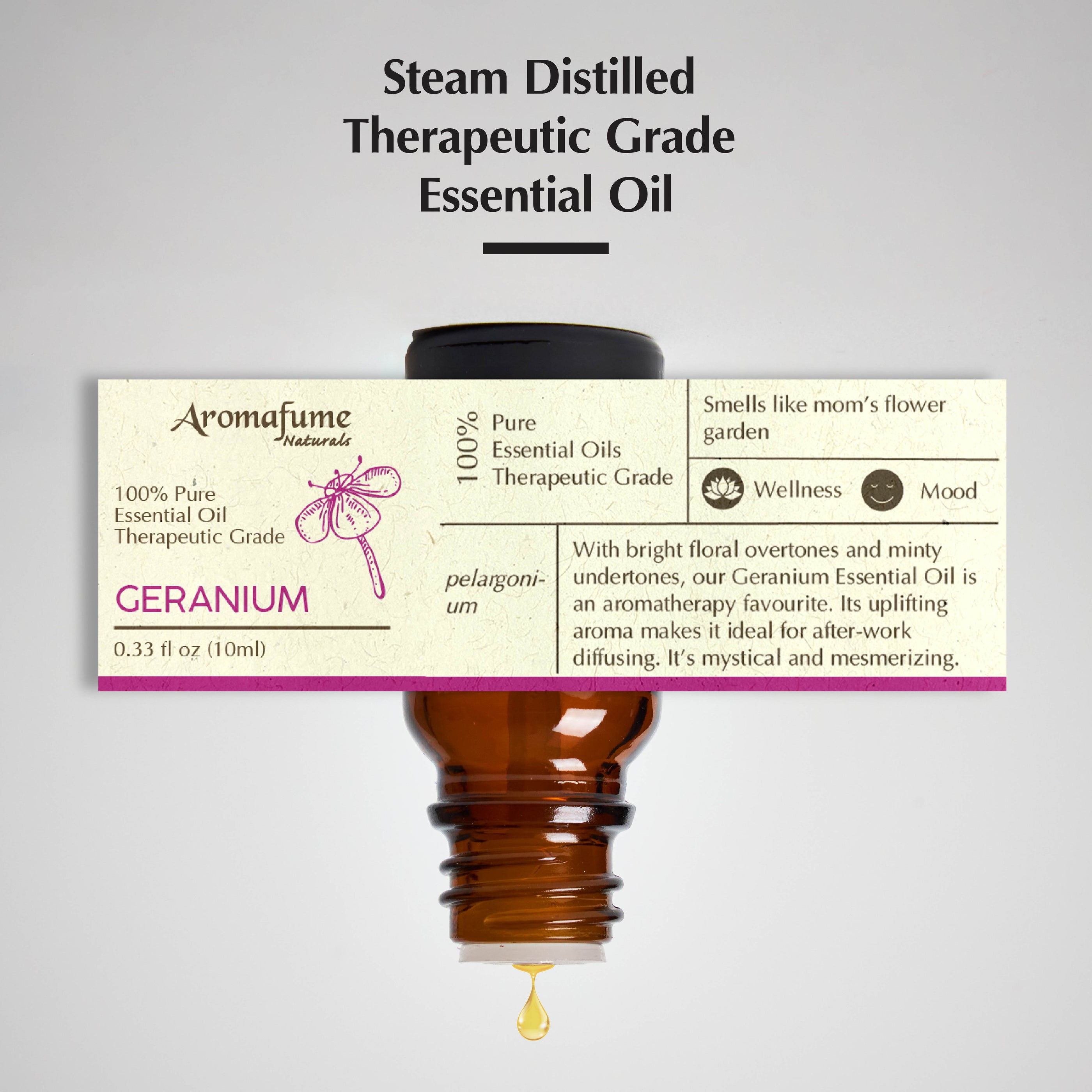 Geranium Pure Essential Oil — Aromafume - Discover the Power of Scent (USA)