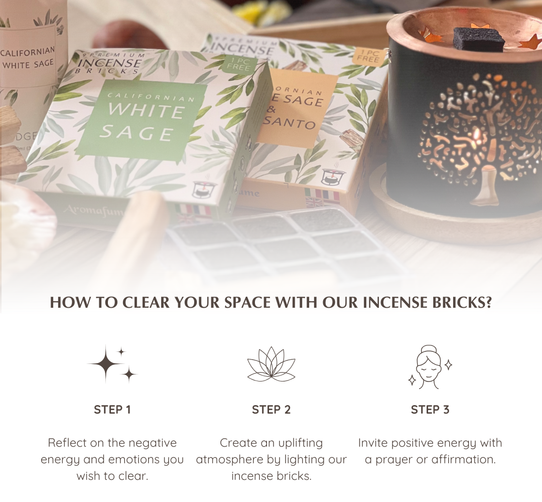 White Sage Incense Bricks & Burner Super Set — Aromafume - USA